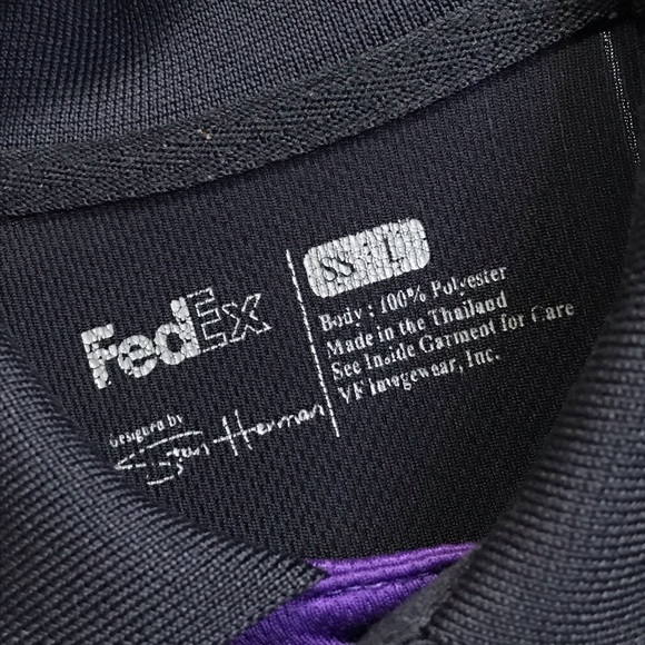 FedEx | Shirts | Fedex Express Black Polo Employee Uniform Shirt | Poshmark